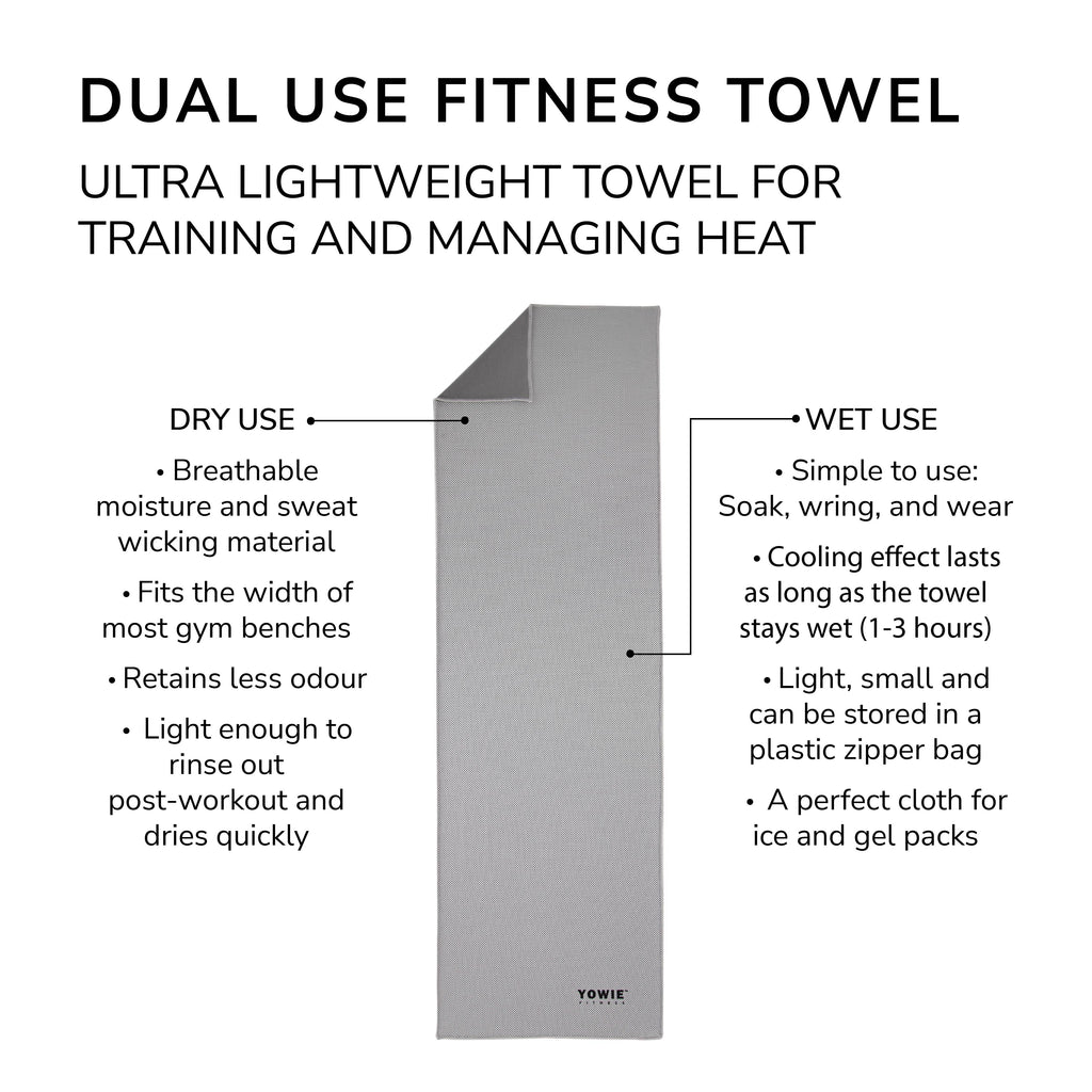 Ice Towel | 2-in-1 Lightweight Gym and Cooling Towel | Yowie